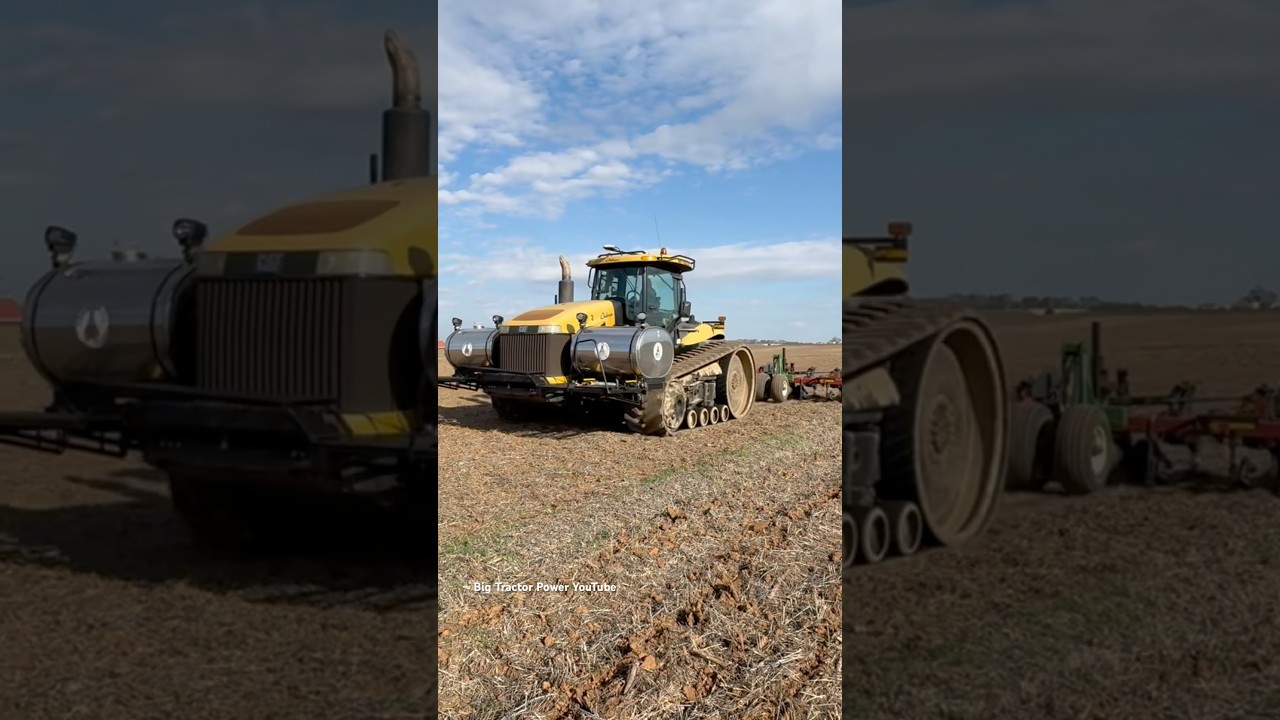 CHALLENGER MT855B Tractor Subsoiling #bigtractorpower