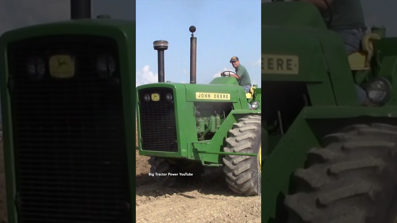 JOHN DEERE 8020 Tractor Plowing #bigtractorpower