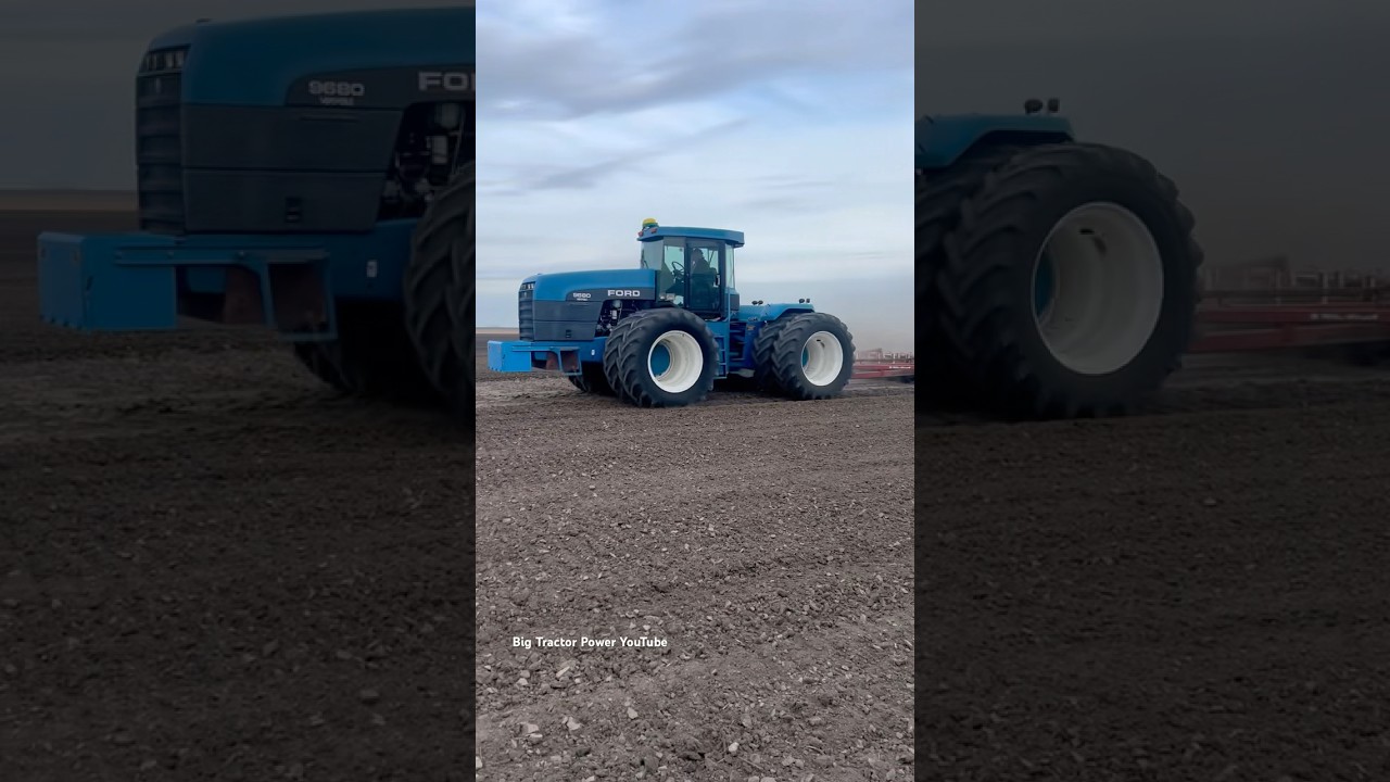 FORD 9680 Tractor Field Cultivating #bigtractorpower